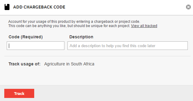 Adding a Chargeback Code